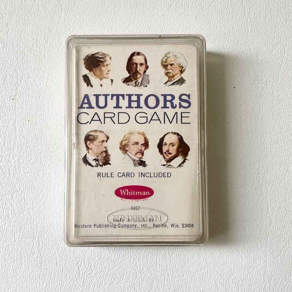 Authors Card Game - Etsy