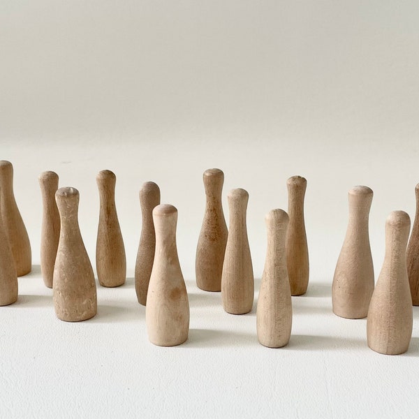 Wooden Bowling Pins - Etsy