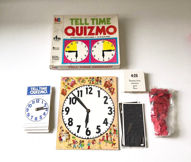 Vintage Tell Time Quizmo Game - Etsy