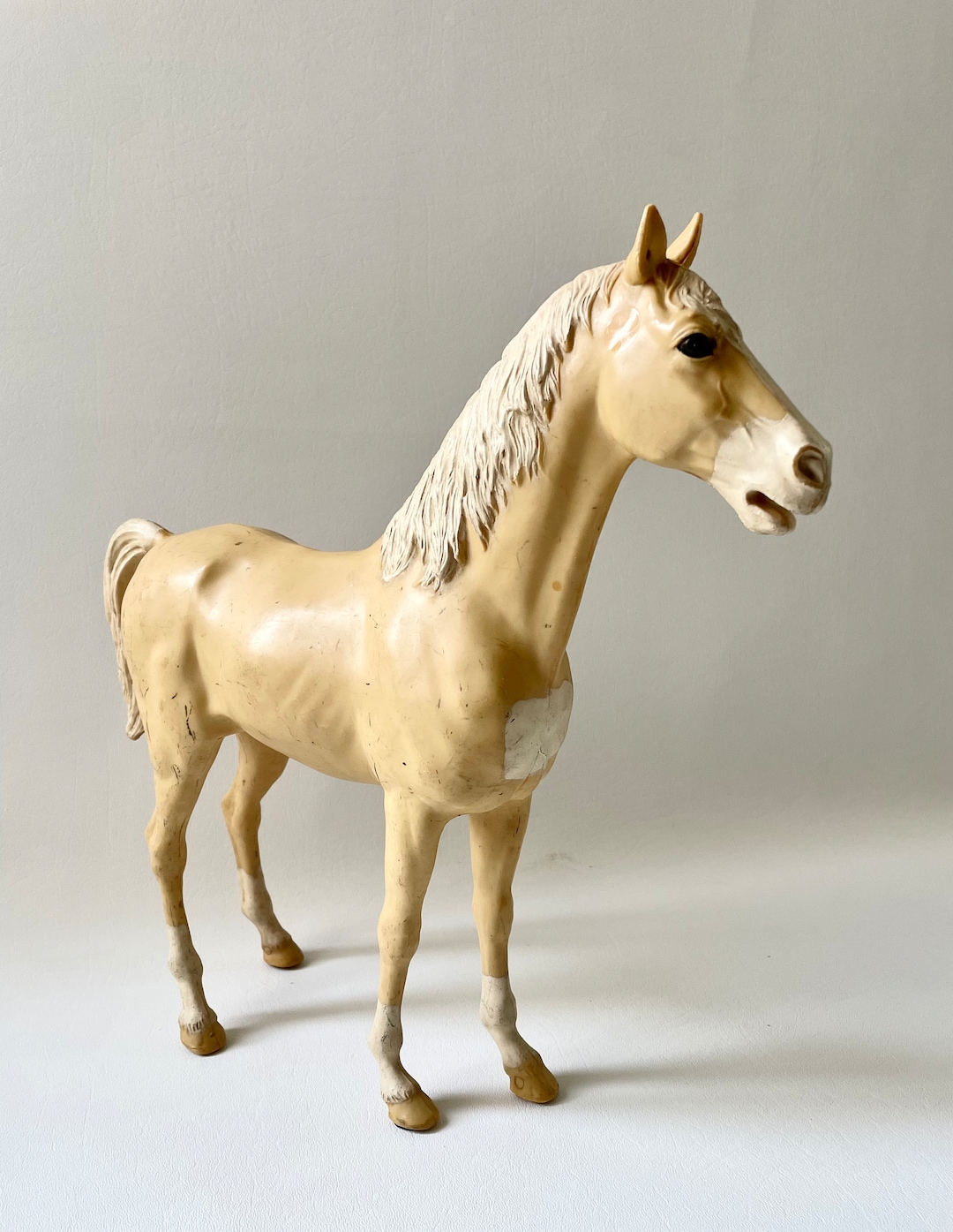 Vintage Louis Marx Toy Horse - Etsy