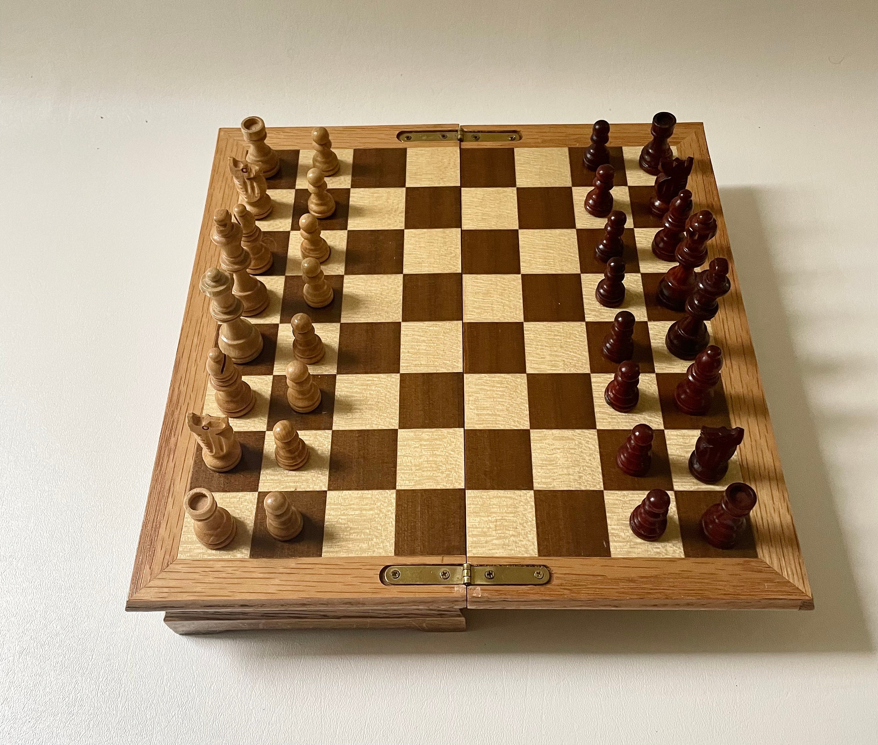 Vintage Chess Game Set - Etsy