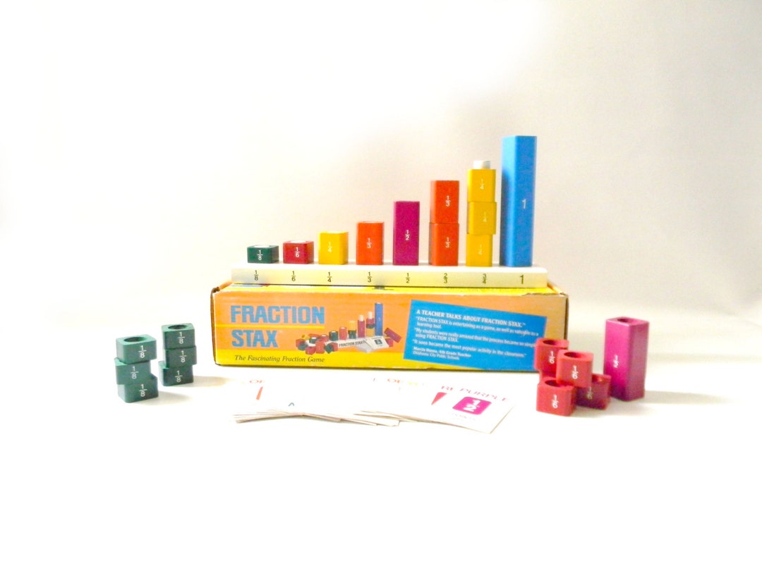 Vintage Fraction Stax Game - Etsy