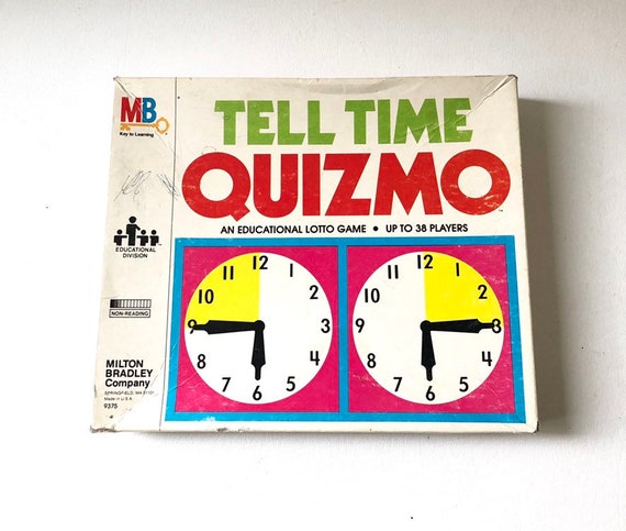 Vintage Tell Time Quizmo Game | Etsy