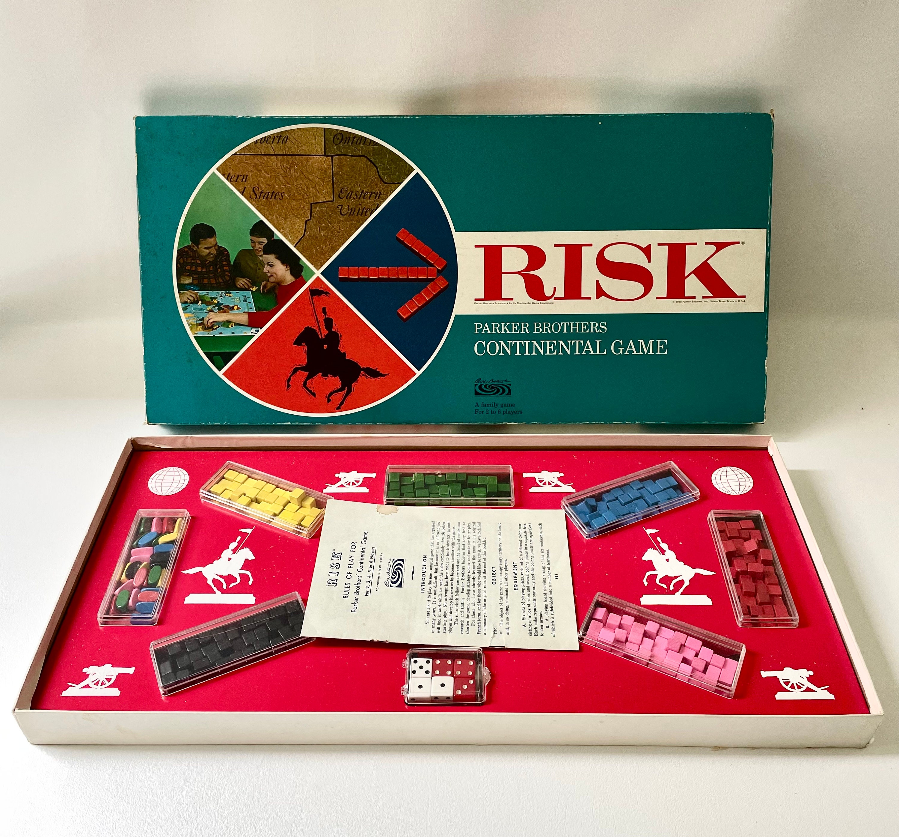 Vintage 1959 RISK Board Game - Etsy
