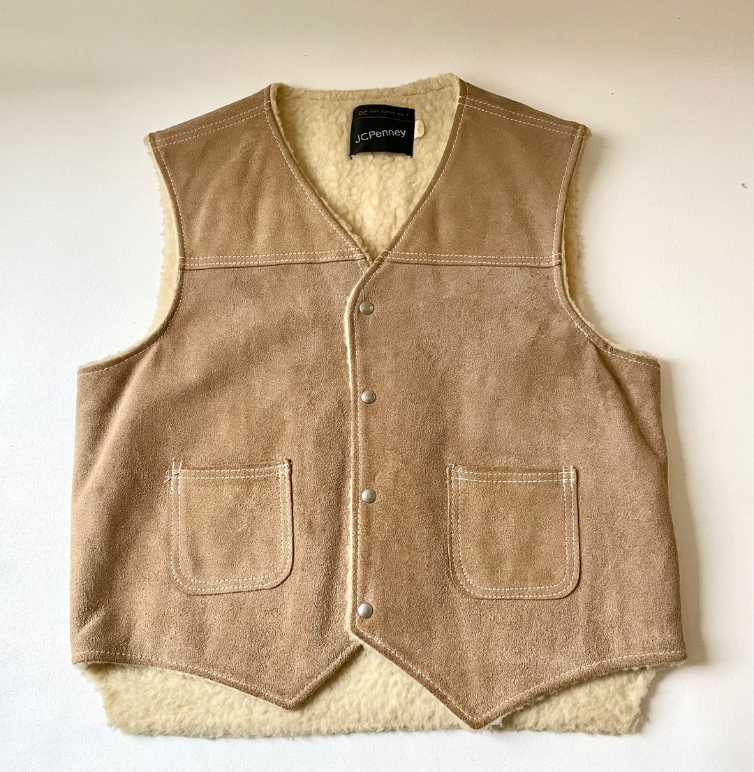 Vintage Jcpenny Button up Vest - Etsy