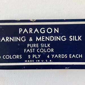Vintage Paragon Darning and Mending Silk / 10 Colors - Etsy