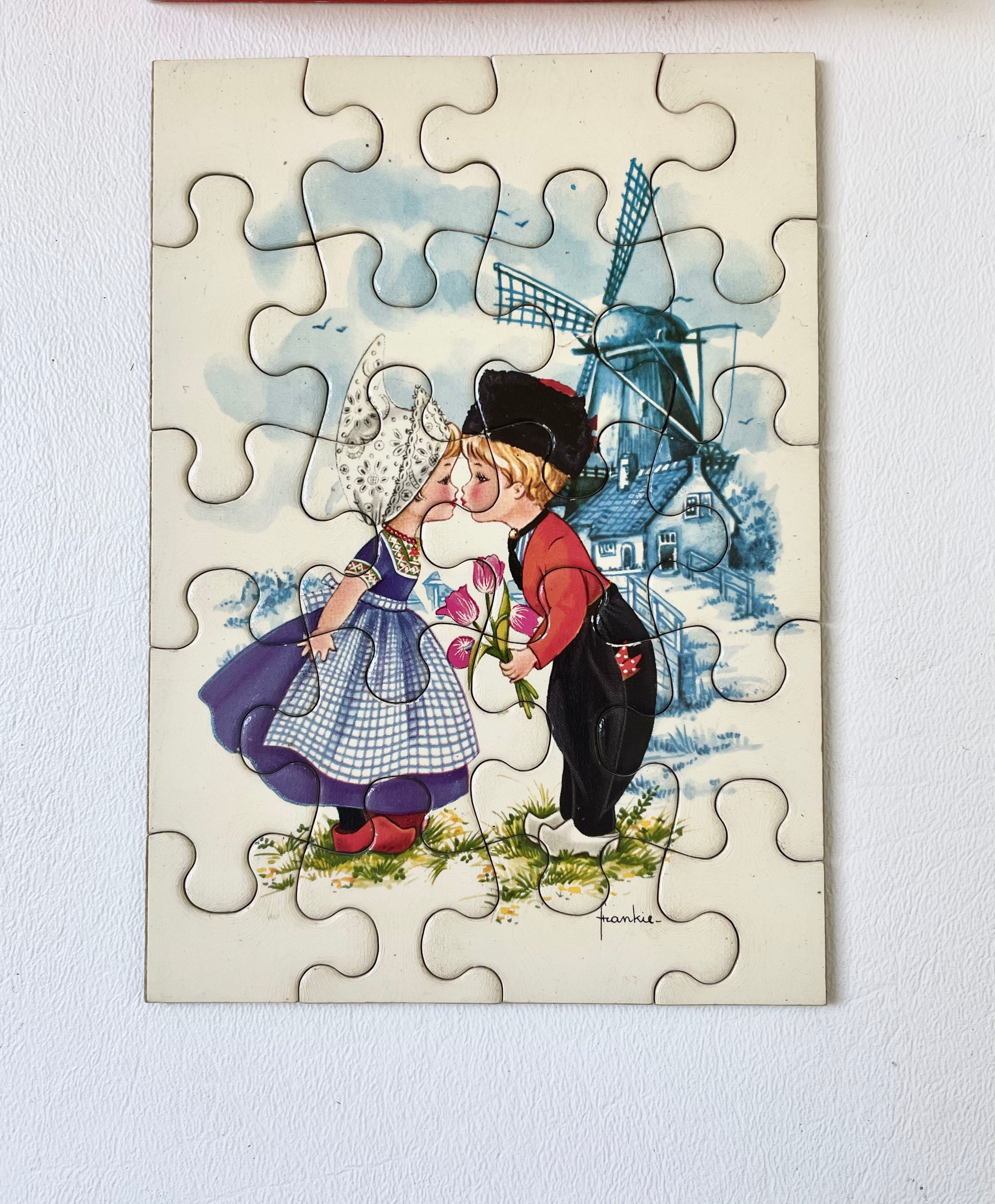 RARE- Vintage 20 Piece Mini Puzzel- Made in Holland- Complete Puzzle ...
