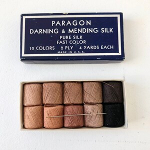 Vintage Paragon Darning and Mending Silk / 10 Colors - Etsy