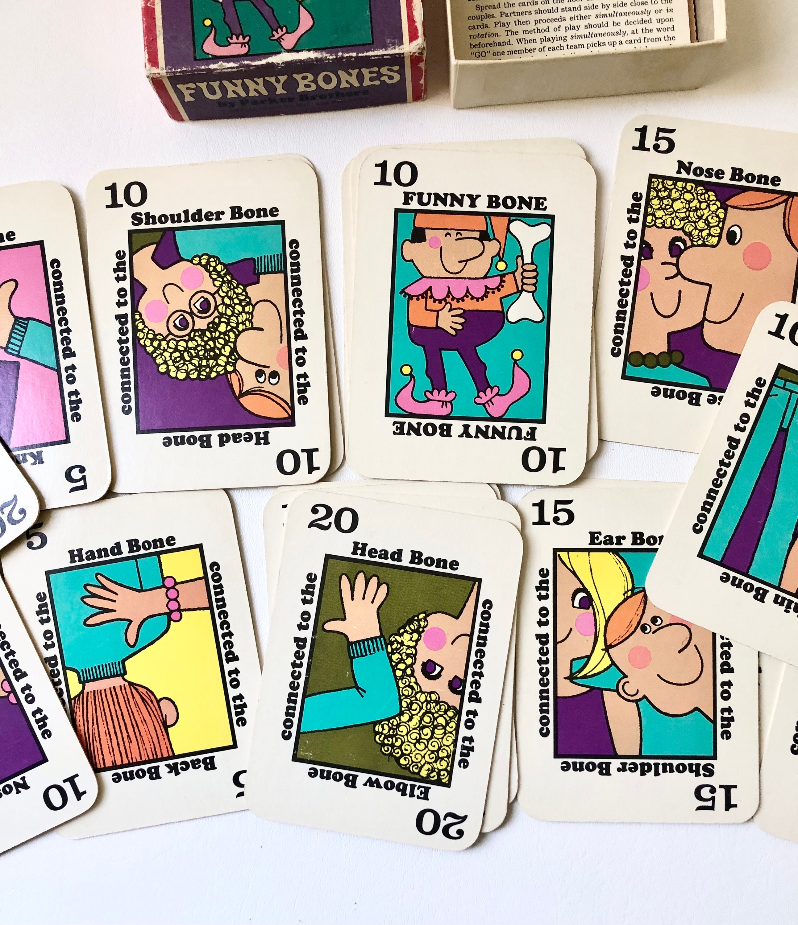 Vintage Funny Bones Card Game - Etsy