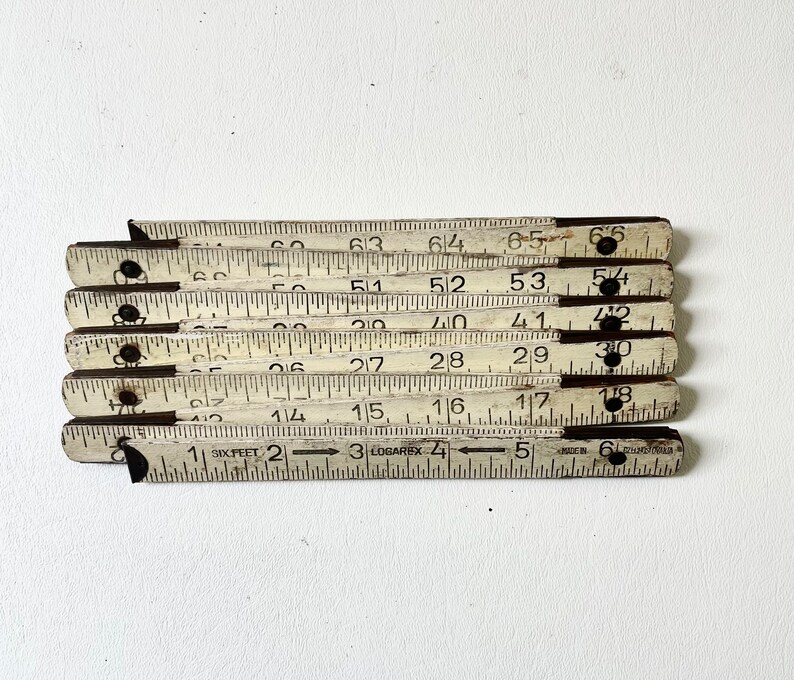 Vintage White Expandable Ruler - Etsy