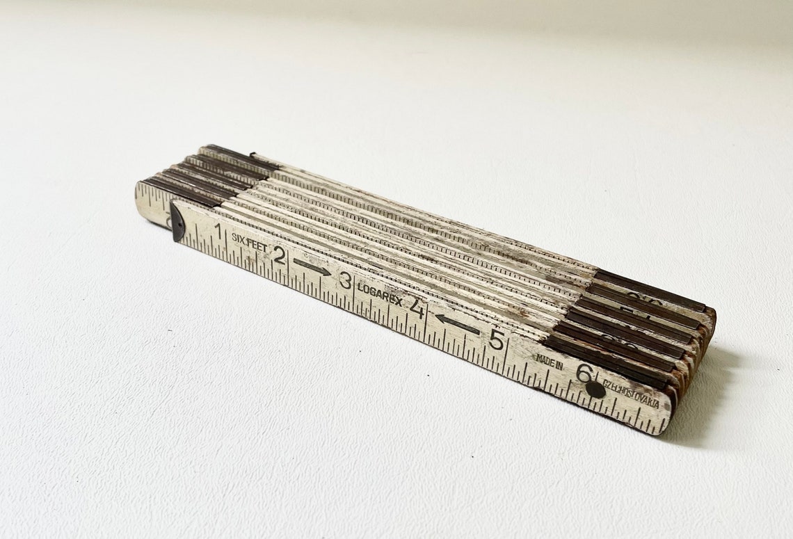 Vintage White Expandable Ruler - Etsy