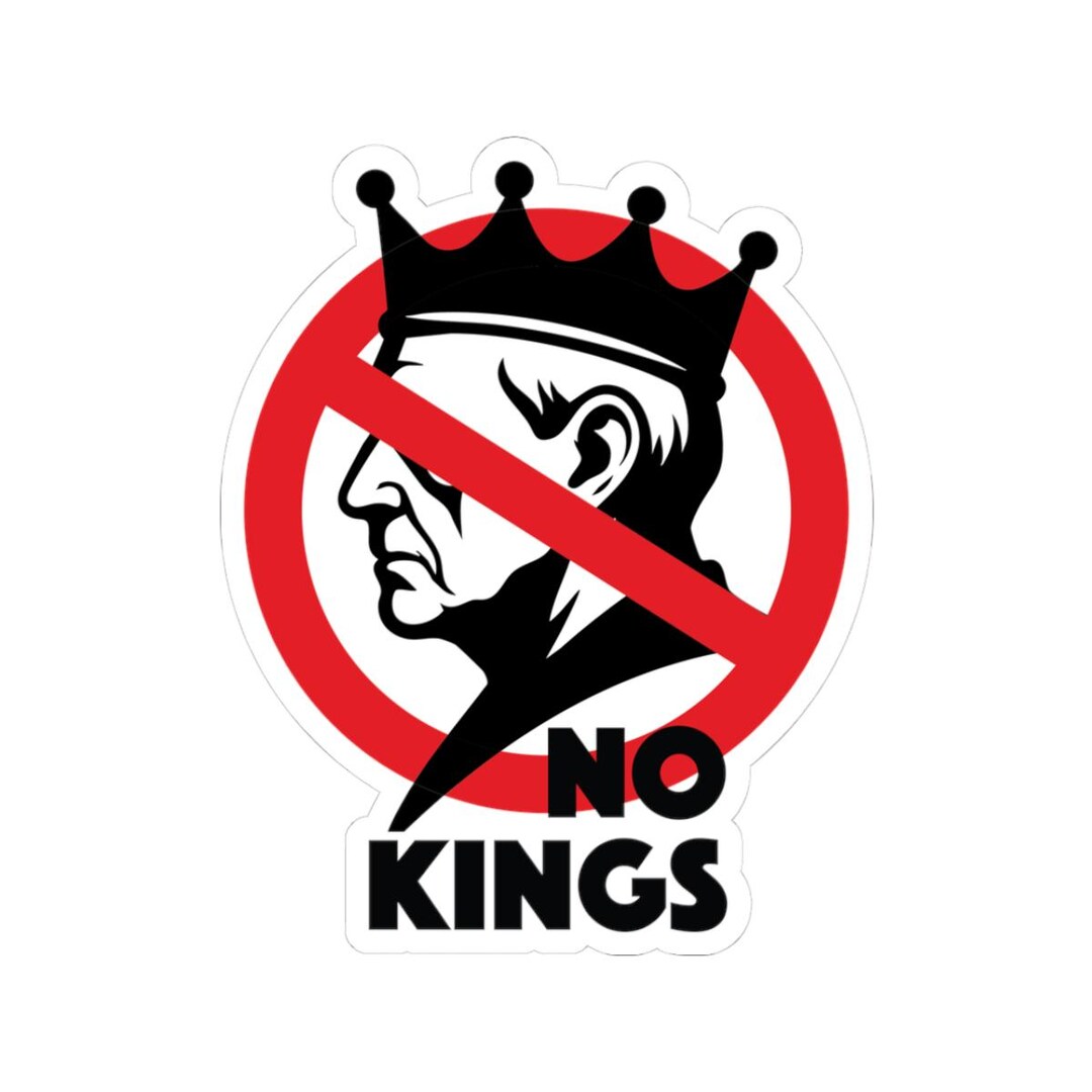 No Kings Stickers | Fun Laptop Decal, Political Statement Sticker, Cool ...