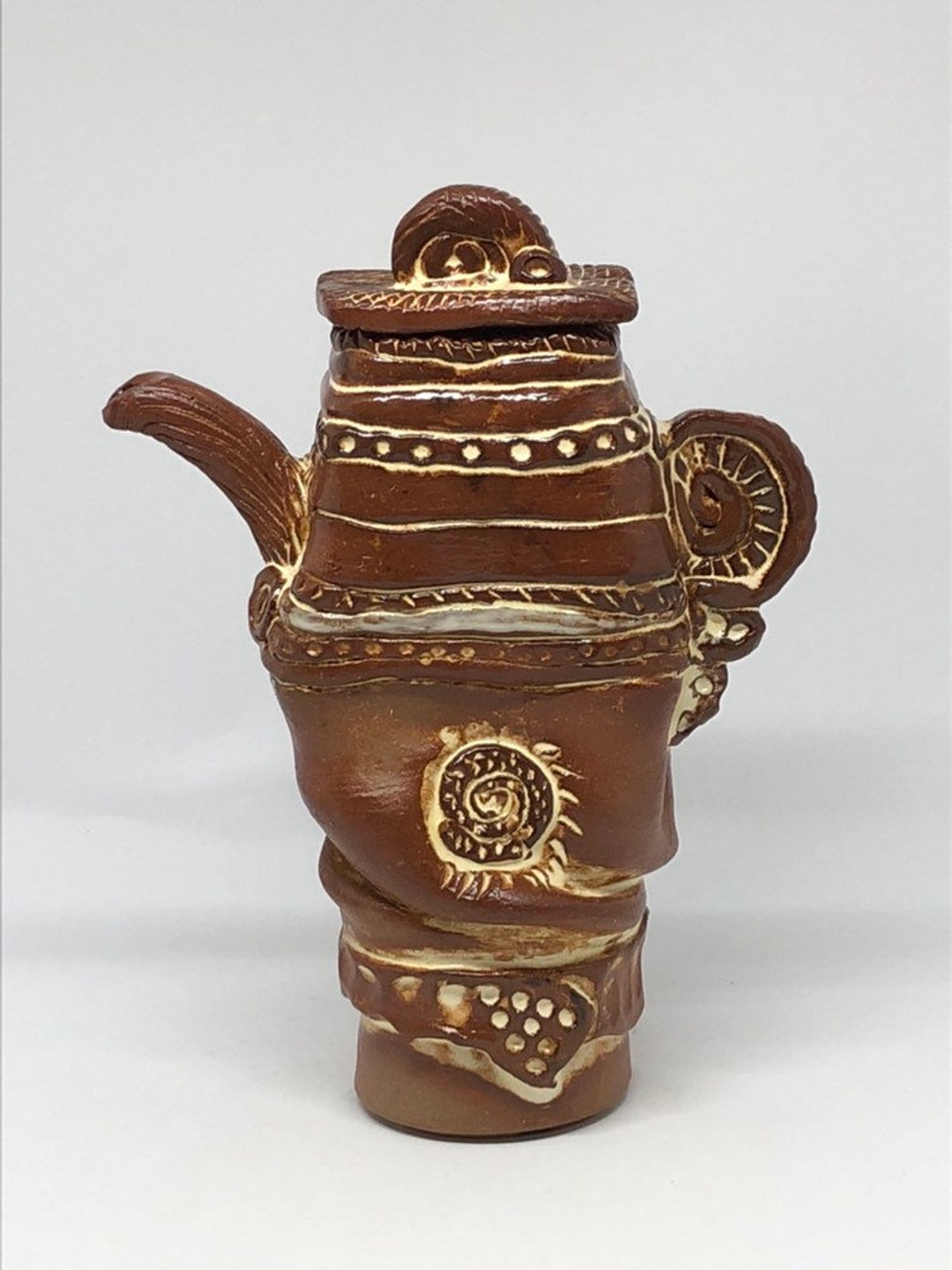 Teapot Sculpture - Ceramic Pottery Sculpture, Tea Pot Sculpture, Teapot ...
