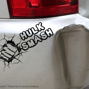 SMASH Decals - THREE (3) Decals! to Apply to Your Bumper Blemishes ...