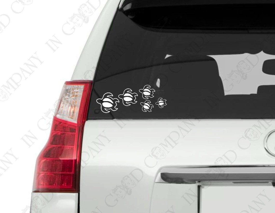 Personalized Sea Turtle Family Decal YOUR COLOR CHOICE for | Etsy