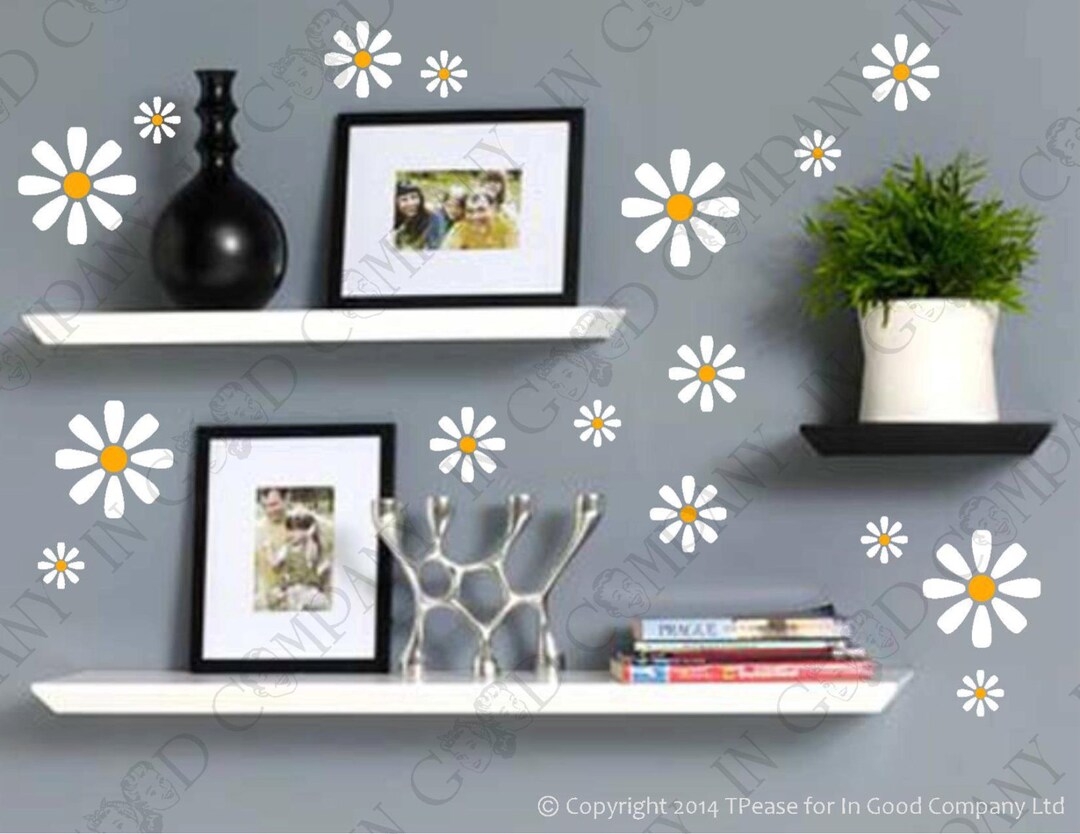 Daisy Decal Kit - YOUR CHOICE of COLORS - Wall Decal - Original Daisy ...