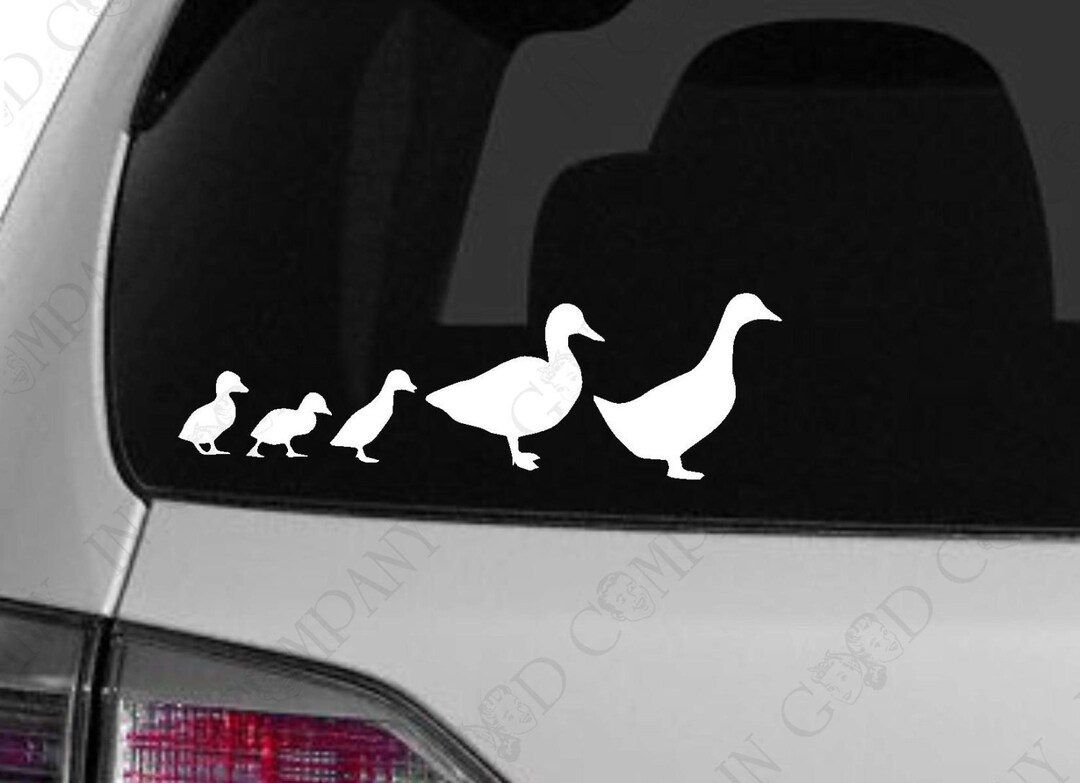 Personalized Duck Family Sticker Decal - YOUR COLOR CHOICE - for Your ...
