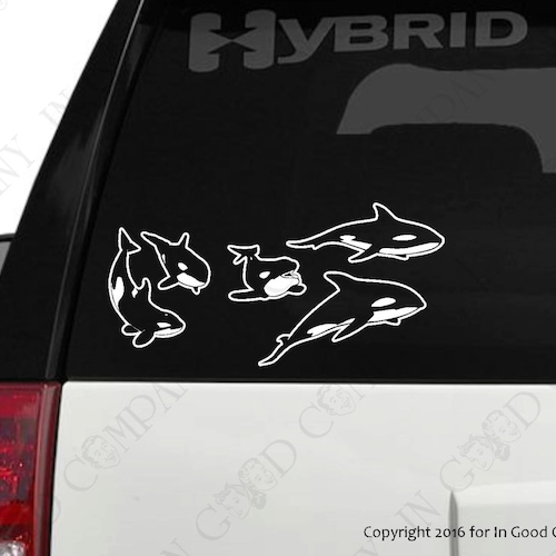 Orca Family Decal for Your Car as Shown 11.5 Long and - Etsy