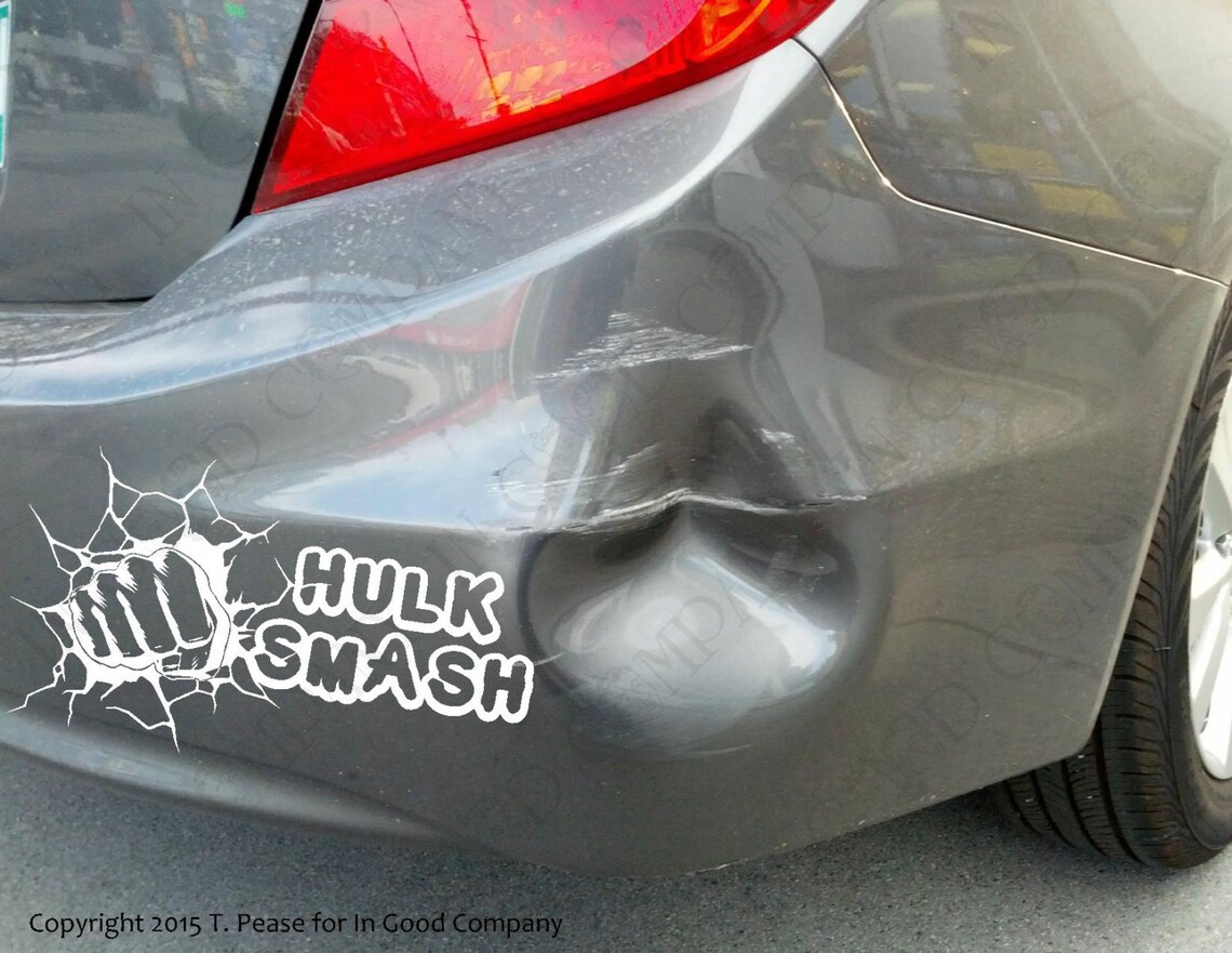 SMASH Decals - THREE (3) Decals! to Apply to Your Bumper Blemishes ...