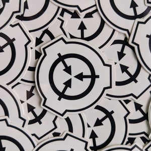 SCP Logo, 2 Inch Black on White Bg, Die-cut Vinyl Sticker - Etsy