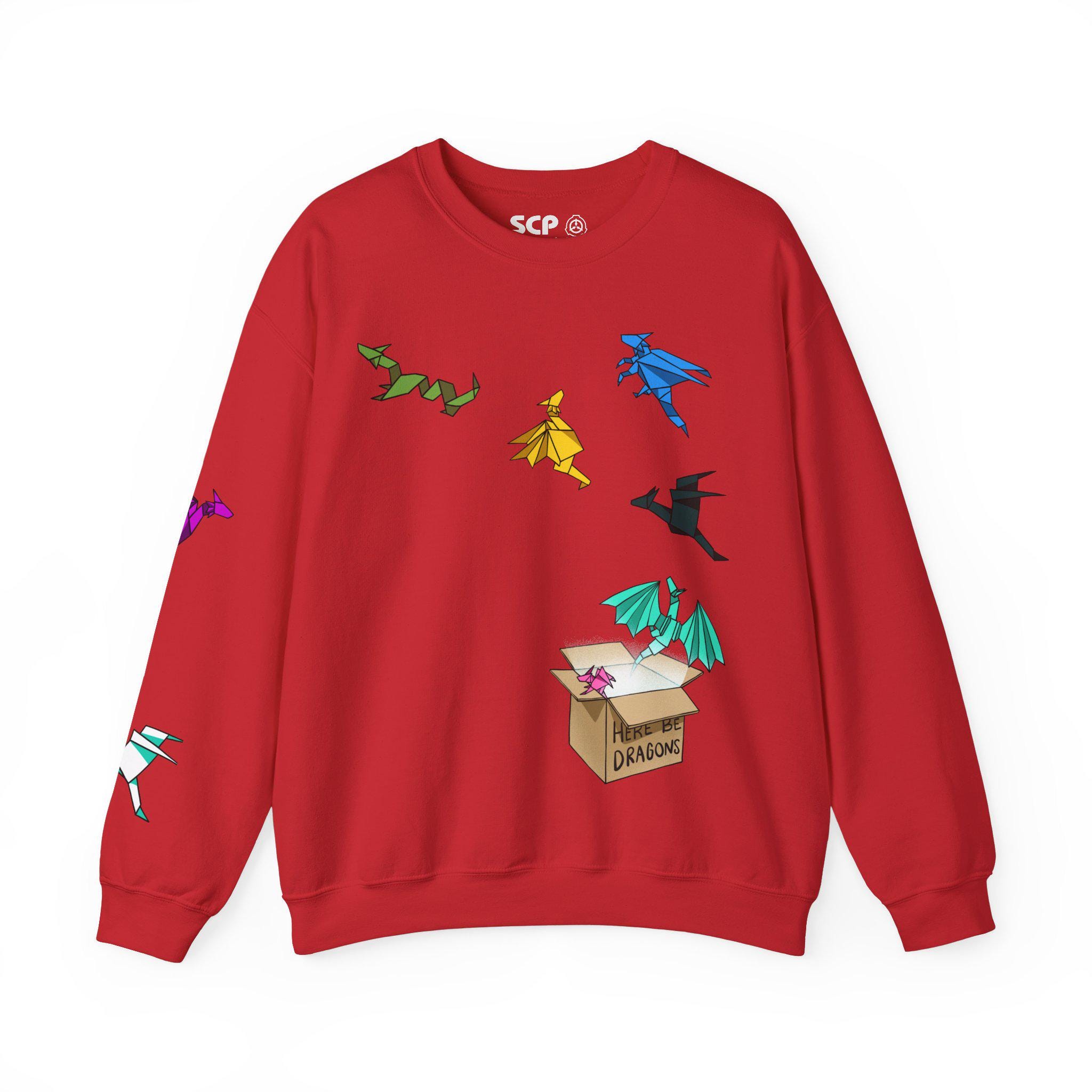 SCP 1762 Here Be Dragons, Sweatshirt, Foundation Approved Apparel, Fun ...