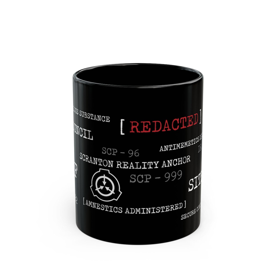 SCP Foundation Standard Issue Mug, Black, New Design for Non-anoumalous ...