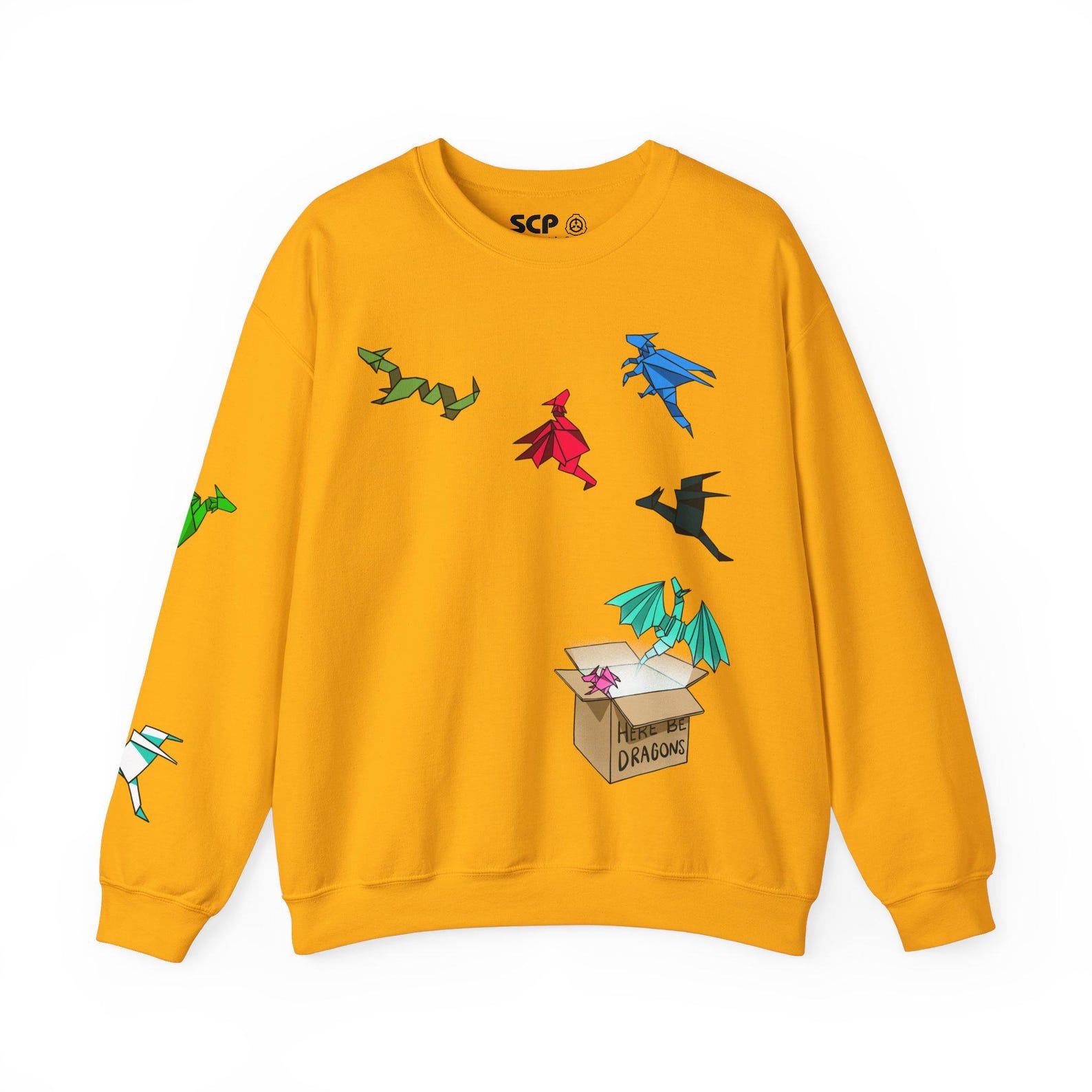 SCP 1762 Here Be Dragons, Sweatshirt, Foundation Approved Apparel, Fun ...