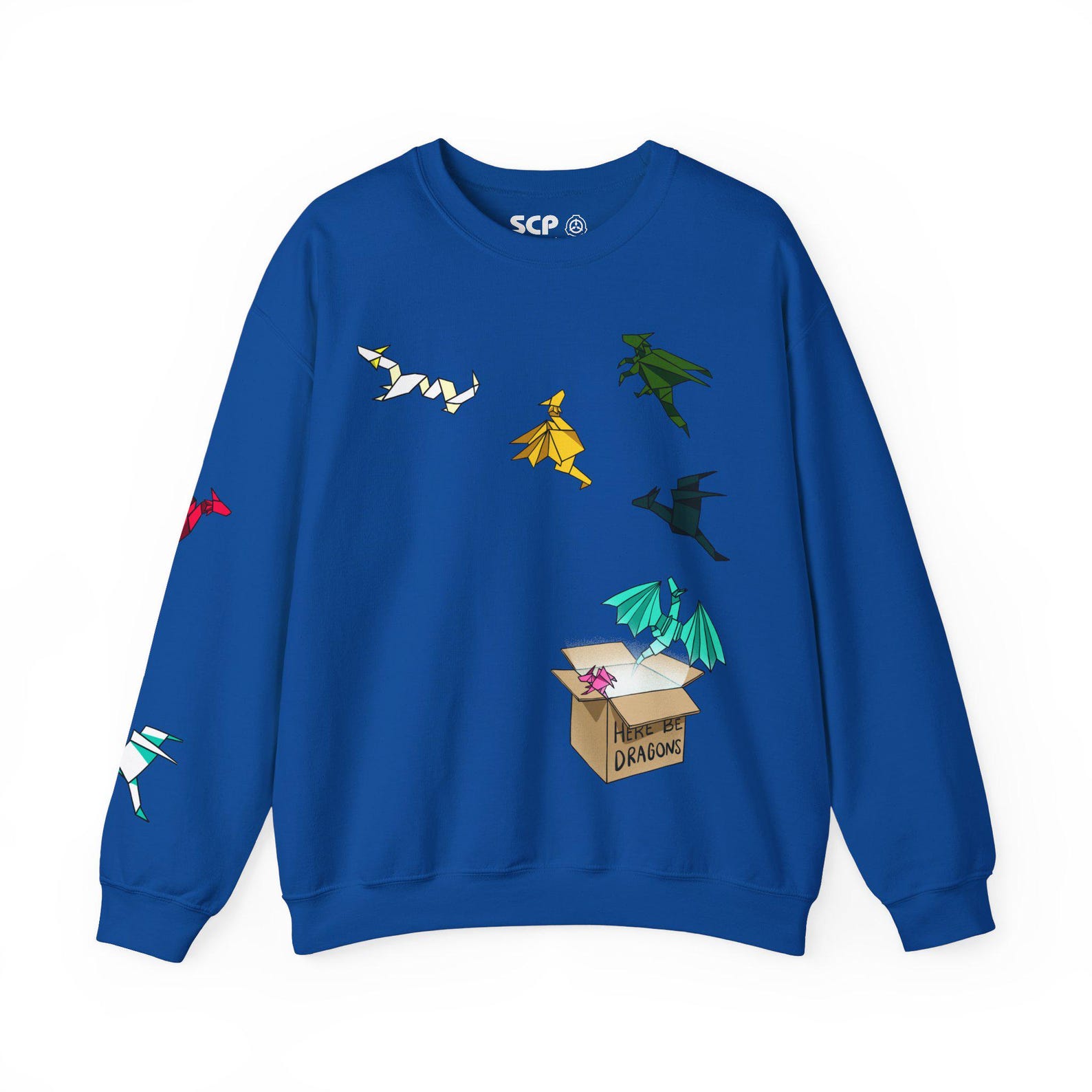 SCP 1762 Here Be Dragons, Sweatshirt, Foundation Approved Apparel, Fun ...