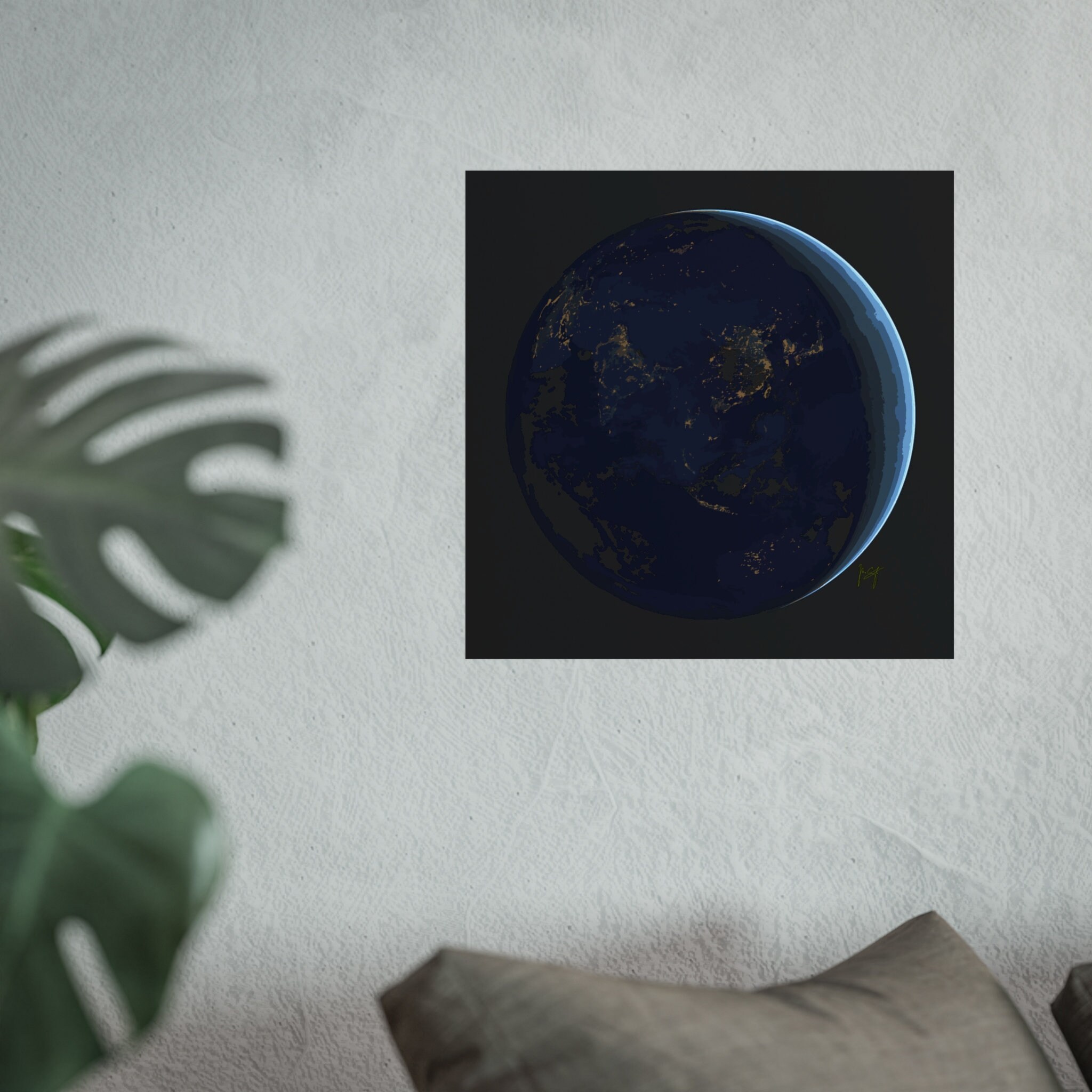 Earth at Night Asia in Lights, Poster - Etsy