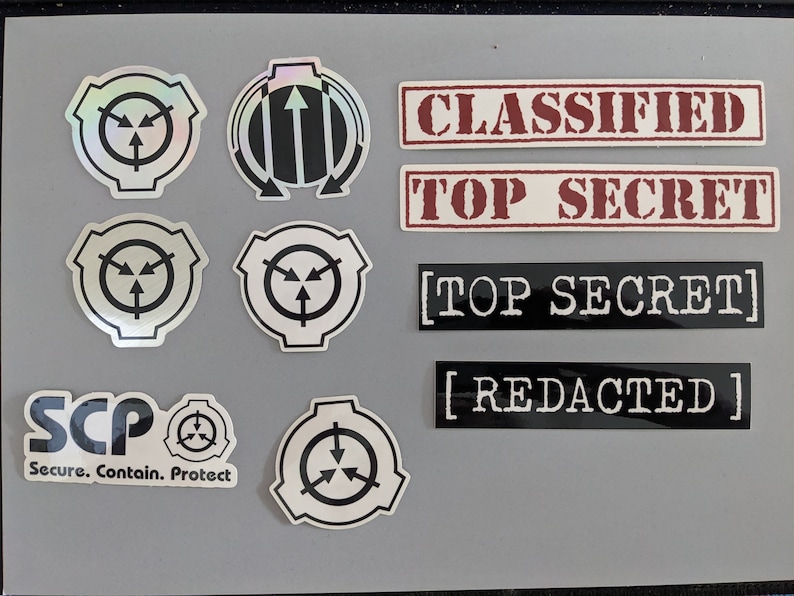 SCP Foundation, Stickers Sampler (10pcs) - Etsy