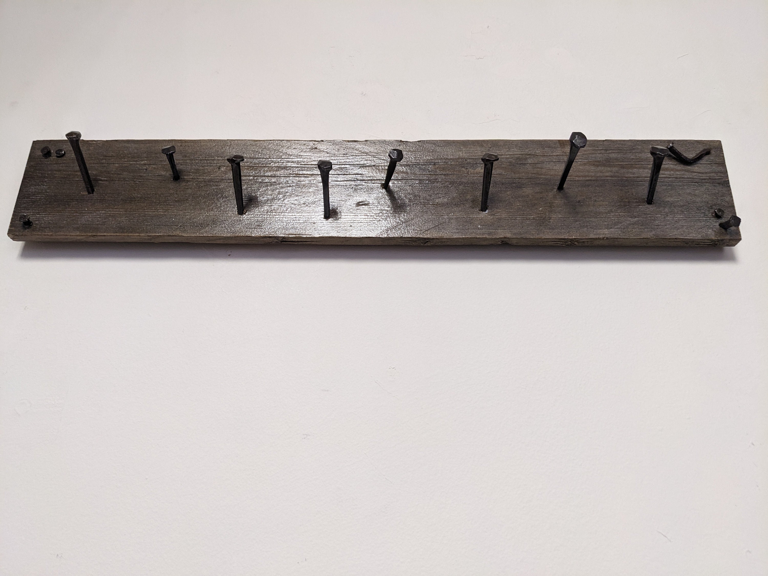 DIY Esthetic Key Holder / Coat Hanger With Hand Forged Iron - Etsy