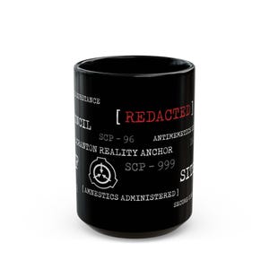 SCP Foundation Standard Issue Mug, Black, New Design for Non-anoumalous ...