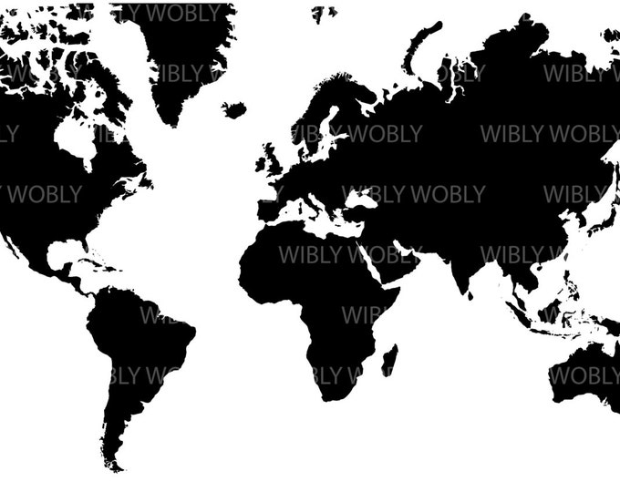Africa Map Color-coded With Named Countries on Separated Layers ...