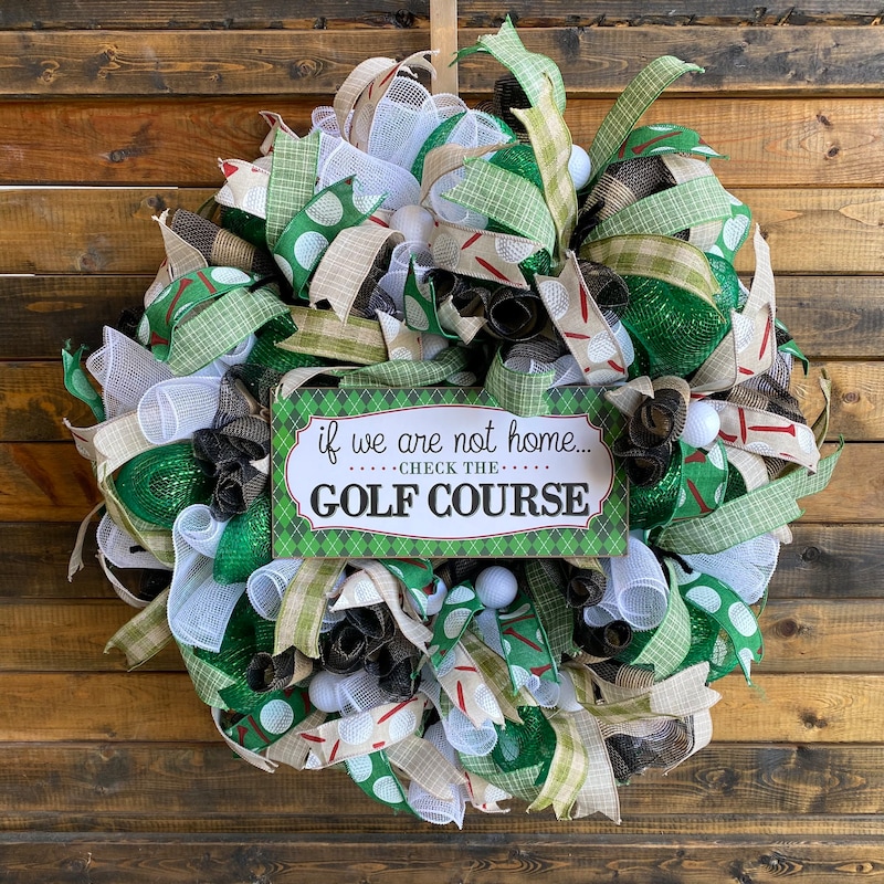 Golf Door Wreath - Etsy