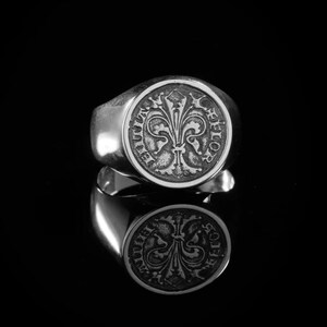 Silver Ring "cecco" With Small Florin (fiorino), Ring From Florence ...