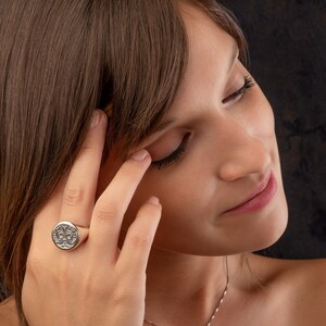 Silver Ring "cecco" With Small Florin (fiorino), Ring From Florence ...