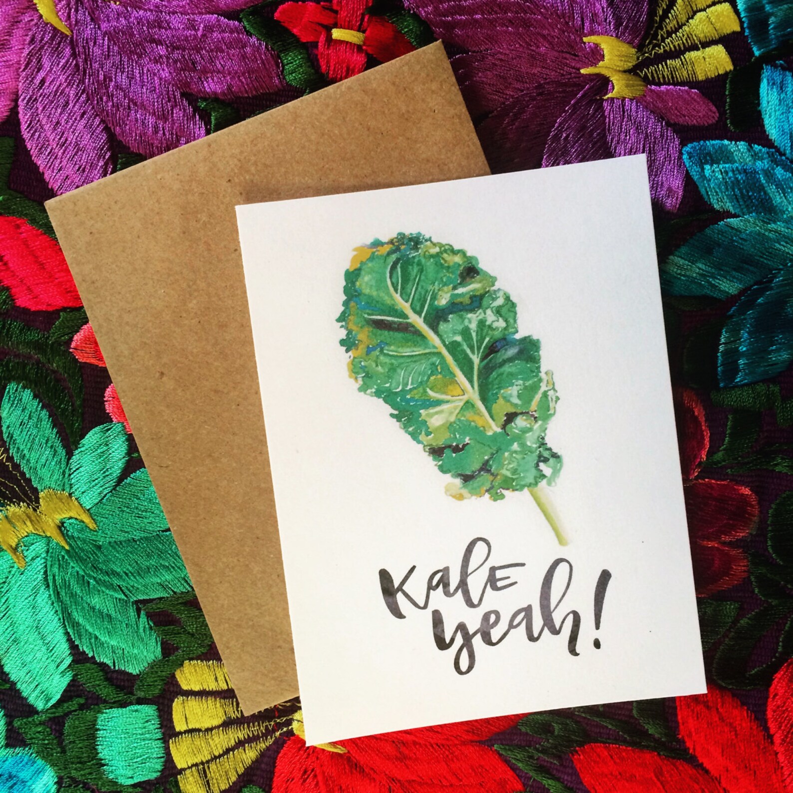 Kale Yeah Card | Etsy