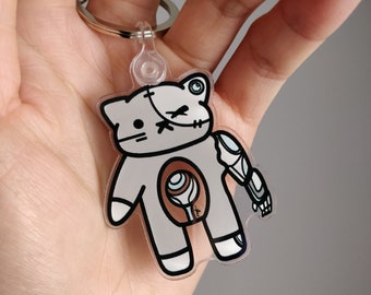 Cyborg Keychain | Etsy
