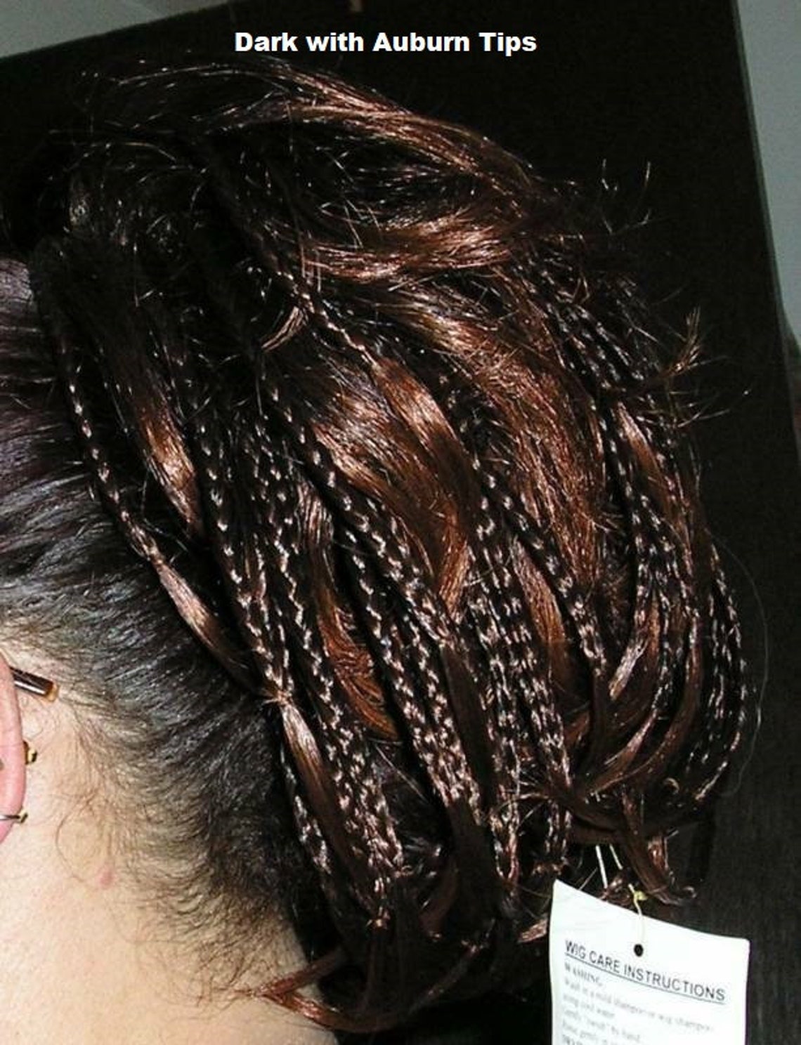 Clip on HAIR PIECE With Micro Braids in Your Choice of Color - Etsy