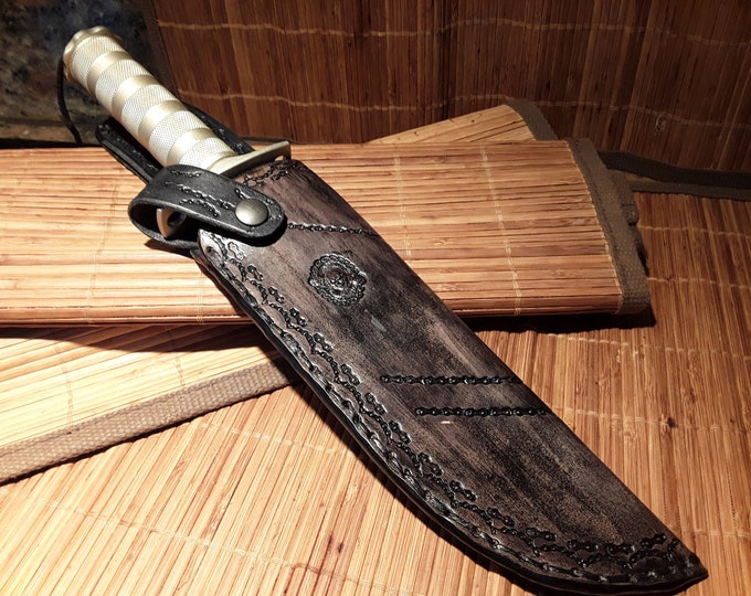 Fixed Blade Knife Leather Sheath - Etsy