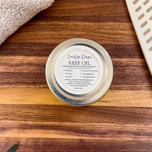 Reef Oil 6oz. Food Safe Wood Oil, Drying Oil With Hard Wax Finish ...