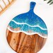 Beach Cheese Board, Ocean Charcuterie Grazing Board, Resin Wave Epoxy ...