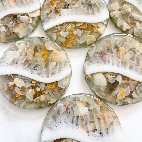 Sea Shell Coasters - Etsy