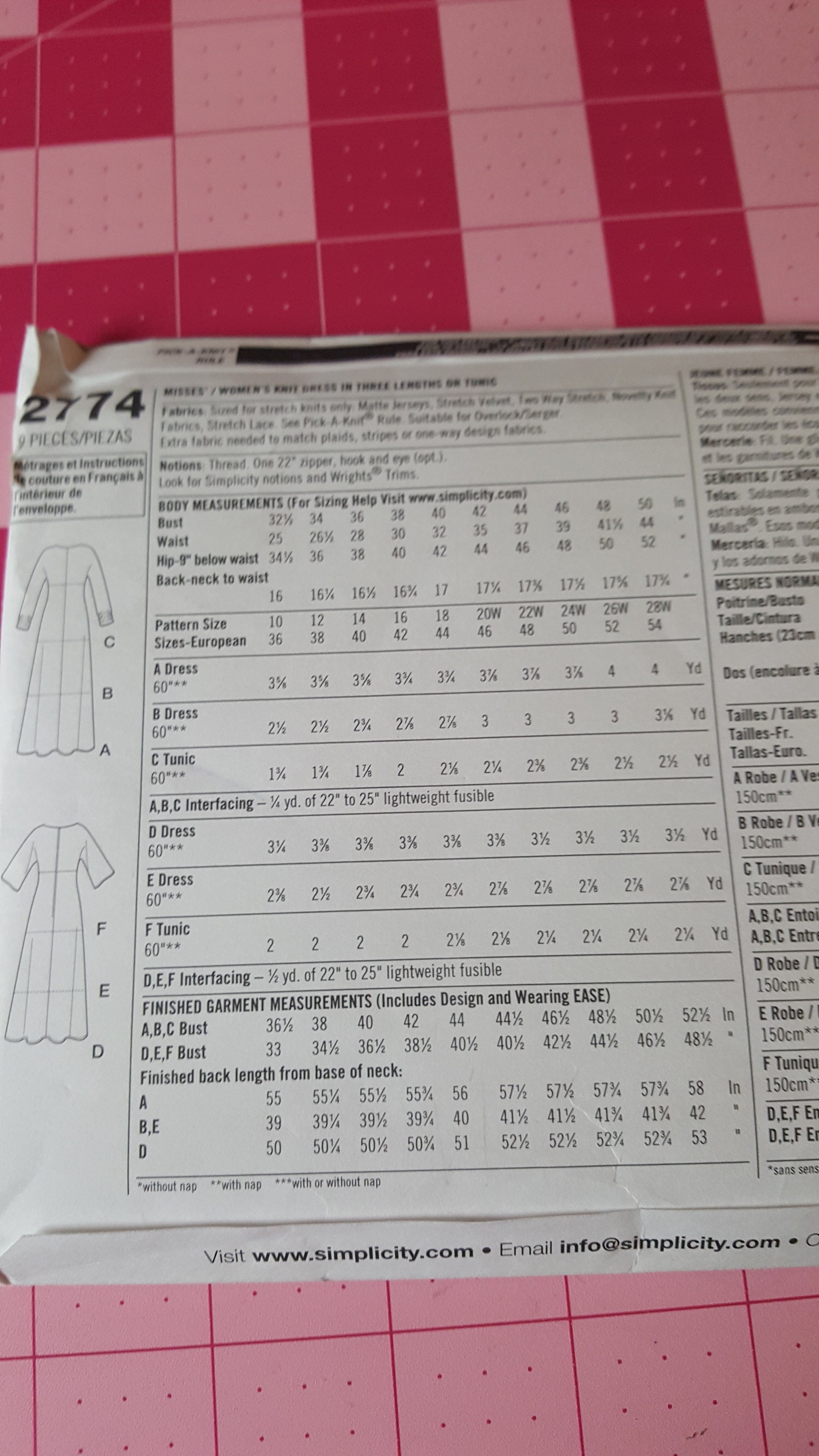 Simplicity Pattern 2744 'khaliah Ali' Dresses in Three - Etsy