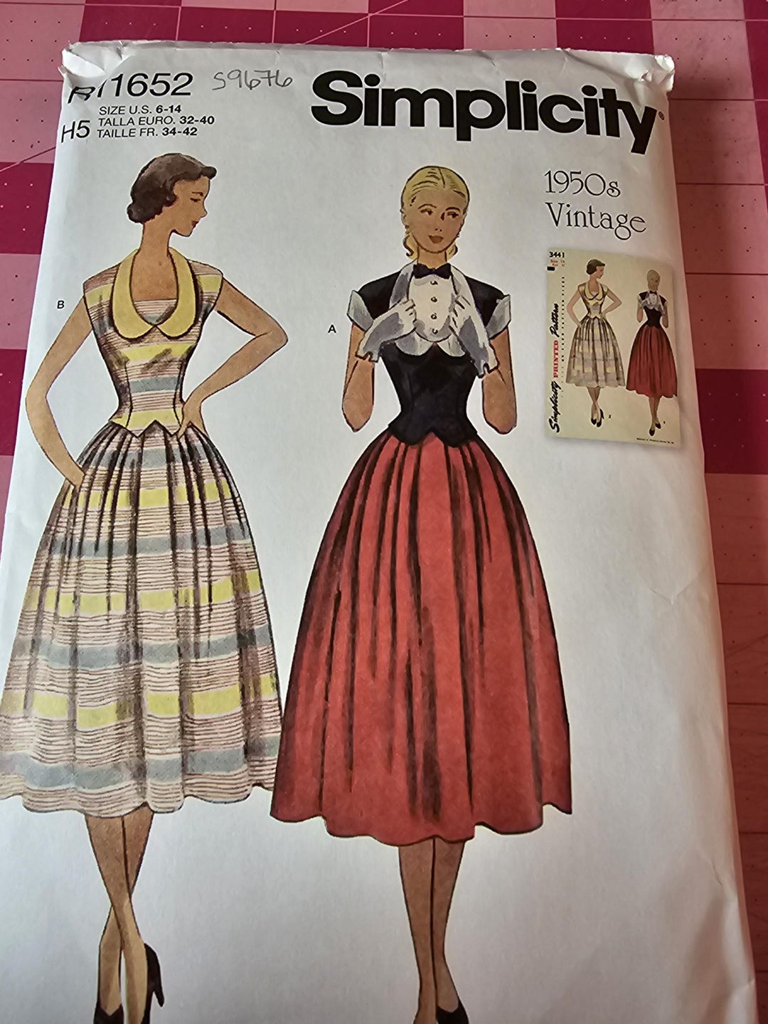 Simplicity Sewing Pattern R11652 S9676 3441 Women's Dresses 1950's ...