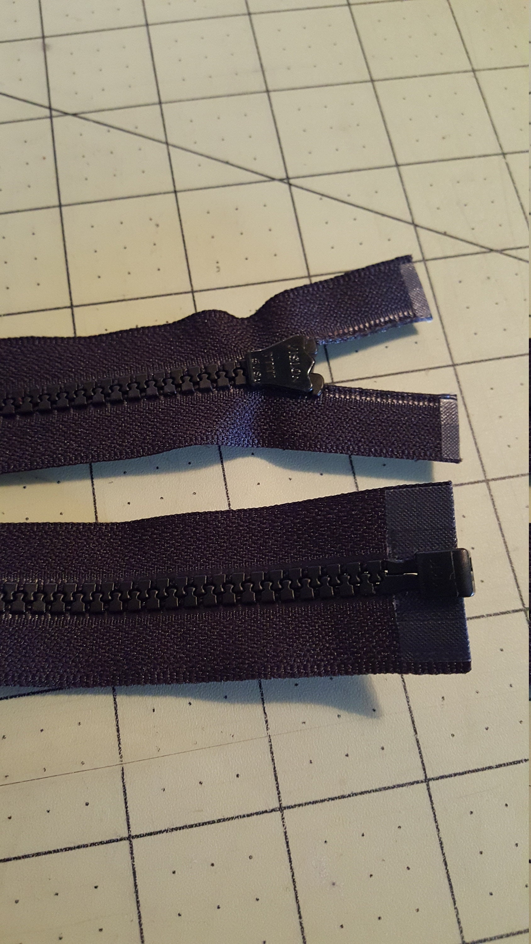 New YKK Reflex Reflective Zippers 33" Vislon #5 Plastic Teeth Safety ...