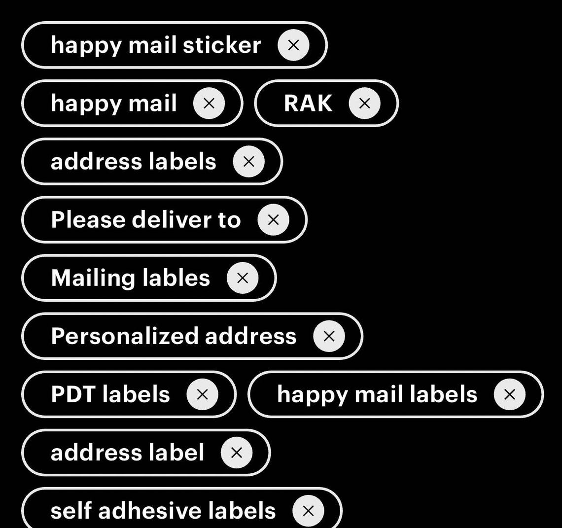 DIGITAL Pdt Labels, HAPPY MAIL Please Deliver to Labels, Mailing Labels ...