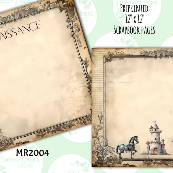 Medieval Scrapbook - Etsy