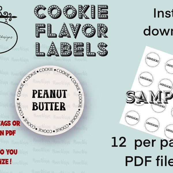 Cookie Labels - Etsy