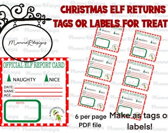 Santa Report Card | Etsy